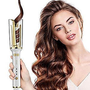 VISKS Auto Ceramic Hair Curler, Automatic Curling Iron with 1" Barrel & 3 Heat Settings, Super Easy-to-use 1 inch Curling Iron, Auto Rotating Curling Wand, Fast Heating Rotating Curling Iron
