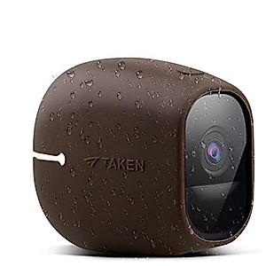 Arlo pro Skins, Arlo pro 2 Silicone Skins, Taken Silicone Skins Case Cover for Arlo pro & Arlo pro 2 Smart Security Wire-Free Cameras, 1 Pack, Brown