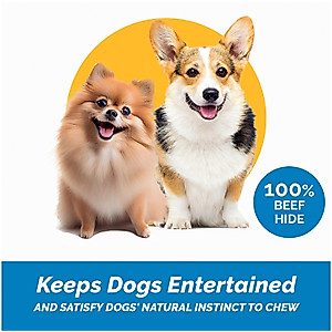 123 Treats Rawhide Skinny Rolls – 5-6" (15 Count) All Natural Dog Roll Treats, Long-Lasting Rawhide Dog Chews, Premium Dog Treats for Healthy Meal | Ideal Sticks for Dogs