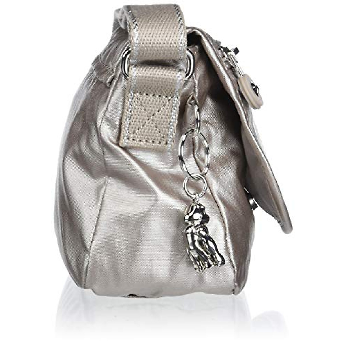 Kipling Sabian Mini Crossbody Bag-Small Cross Body Purse, Metallic Glow, 7.75"L x 5.75"H x 3.5"D