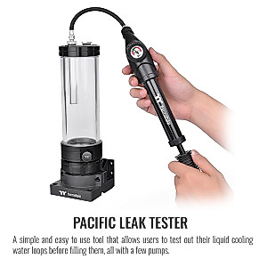 Thermaltake Pacific Leak Tester, Compatible with G1/4" Port, Straightforward Measurements, CL-W303-PL00BL-A