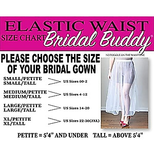 Bridal Buddy Wedding Dress Slip Drawstring Underskirt Accessory – As Seen on Shark Tank