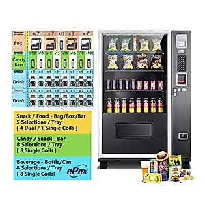 EPEX Combo Vending Machine with Dual Zone Temp Control - Small Snack & Cold Drink