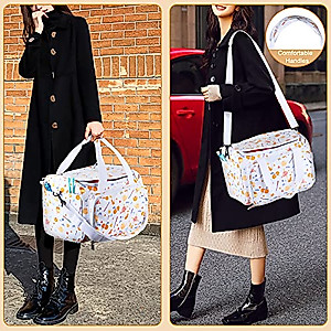 Coopay Huge Crochet Bag Knitting Bag for Crochet Hooks, Portable Yarn Bag Travel Crochet Bag with Removable Inner Divider for Crochet Yarn & Knitting Crochet Supplies -Ideal Knitting Gifts