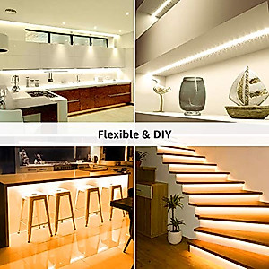 Lepro LED Strip Light, 3000K-6000K Tunable White, 16.4ft Dimmable Bright LED Tape Lights, 300 LEDs 2835, Strong 3M Adhesive, Suitable for Home, Kitchen, Under Cabinet, Bedroom