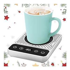 Mug Warmer,Coffee Warmer for Desk with Auto Shut Off,Keep Temperature Up to 131℉/ 55℃ for Office/Home to Warm Coffee Tea Milk Candle Heating Wax,Great Gift for Christmas