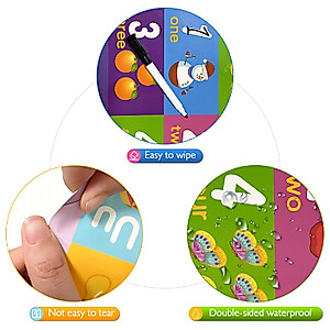 Choclaif Educational Posters for Kindergarten, Elementary School. Classroom Posters with Glue Point Dot for Classroom Decor, Preschool Learning Activities, and Homeschool Supplies(14PCS)