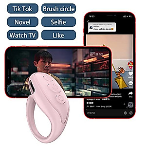 TIKTOK Video Bluetooth Remote Control Page Turner for iPhone Smartphones Tablets, Wireless Ring Camera Shutter Remote Control, Bluetooth 5.0USB for iOS and Android…