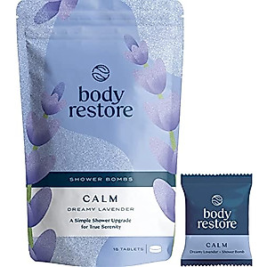 Body Restore Shower Steamers Aromatherapy (15 Packs x 2) - Gifts for Mom, Gifts for Women & Men, Shower Bath Bombs, Eucalyptus, Lavender Essential Oils, Stress Relief