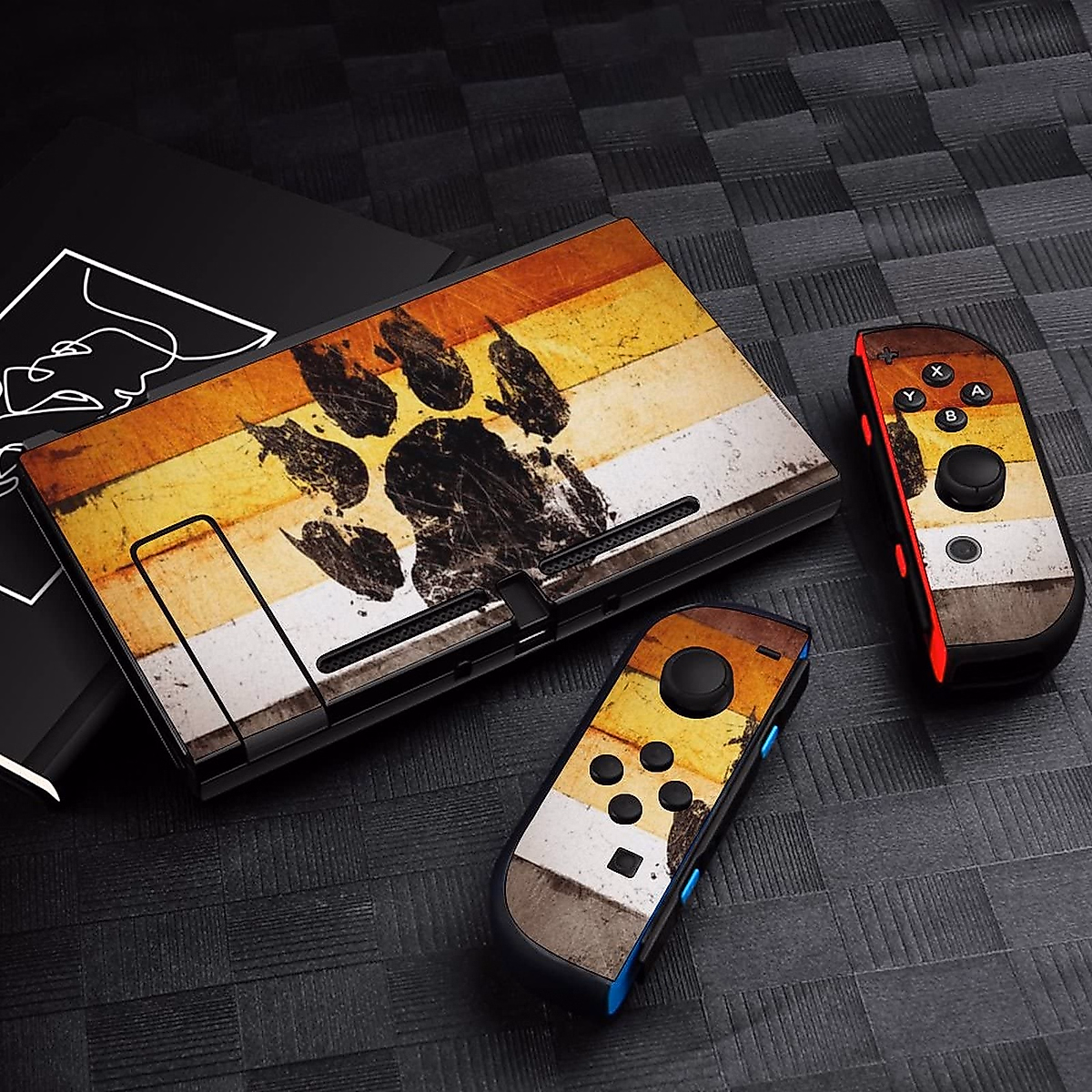 Gay Bear Flag Full Set Protector Sticker Cover for Switch Console and Switch Lite Slim Skin