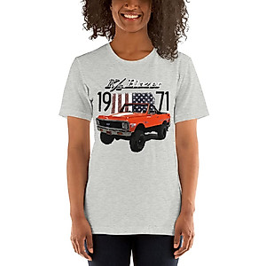 1971 Chevy Blazer K5 American Patriotic Short-Sleeve Unisex T-Shirt Sport Grey