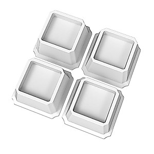 Napnapday Bed Risers 3 Inch Heavy Duty Bed Furniture Elevators, 1,500 lbs Lifts Up Riser for Sofa and Table Set of 4, White