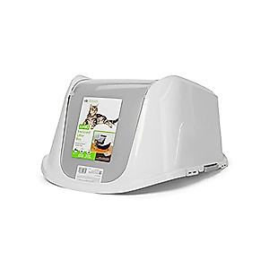 So Phresh Grey Jumbo Enclosed Cat Litter Box, 23" L X 19" W X 19" H