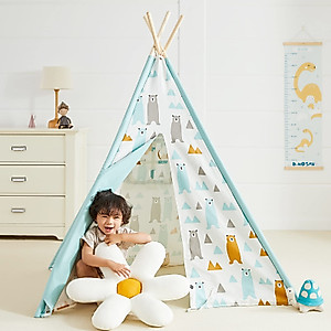Asweets Kids Teepee Tent Children Play Tent Indoor Outdoor Play Tent Cotton Tent for Girls and Boys Kids Teepee (Starry Sky Tent)