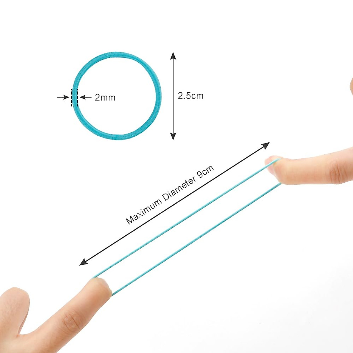 Back to School Gifts for Kids Hair Ties For Girls 100pcs Hair Ties No Damage Ponytail Holders Hair Accessories For Girls Hair Ties Rubber Bands For Hair Elastic Hair Ties For Thin Hair Pony Tails