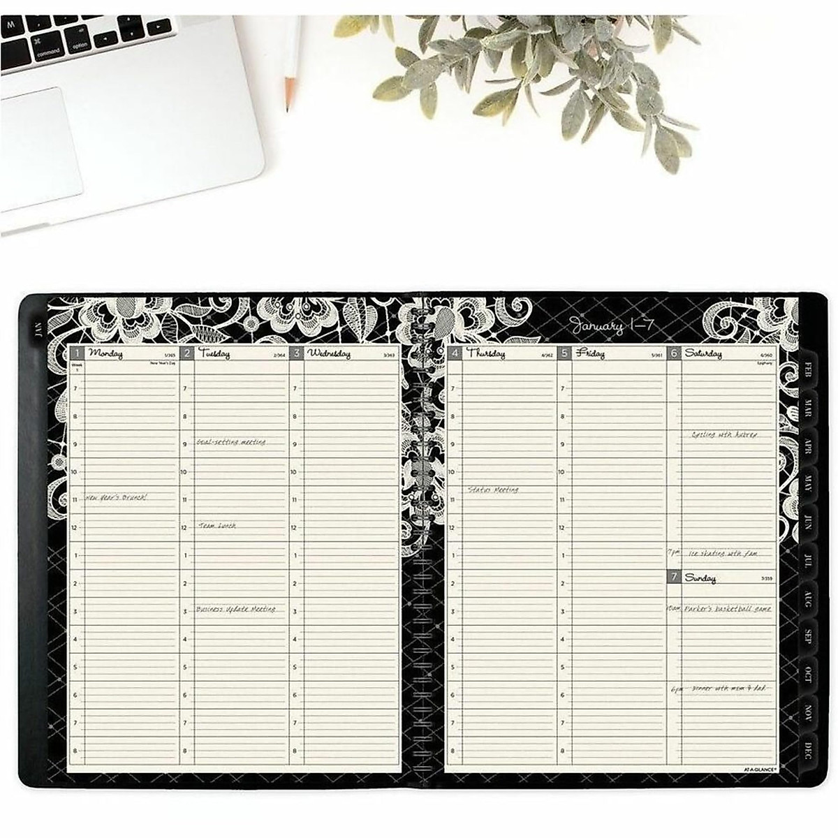 AT-A-GLANCE 2022 Weekly & Monthly Appointment Book & Planner by AT-A-GLANCE, 8-1/2" x 11", Large, Lacey (541-905)