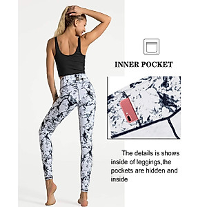 Dragon Fit Compression Yoga Pants with Inner Pockets in High Waist Athletic Pants Tummy Control Stretch Workout Yoga Legging