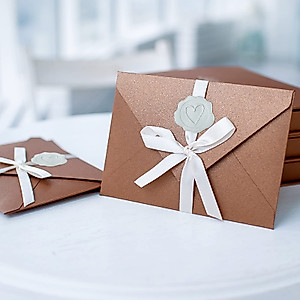 300 Pcs Gold Heart Stickers Embossed Gold Wedding Envelopes Seals Stickers Self Adhesive for Wedding Invitations, Greeting Cards(Heart,Gold, Silver, Red, White, Pink)