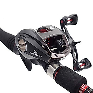 Diwa Baitcasting Fishing Reels Saltwater Freshwater Spincasting Reels Carbon Fiber Drag 18 LBS 12 + 1 Shielded Stainless Steel Ball Bearings Baitcasters Spool Sport Baitcast Reel