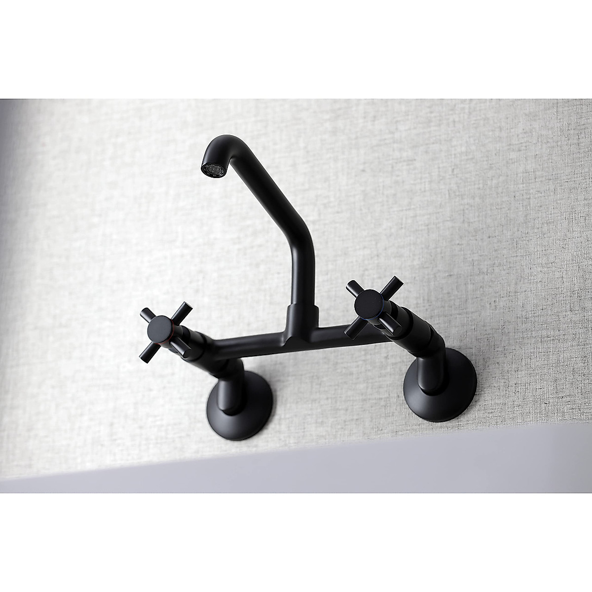 Kingston Brass KS423MB Concord Kitchen Faucet, Matte Black