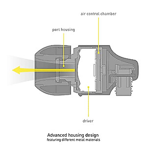 Technics Premium in- Ear Monitors IEM, High-Fidelity Wired in-Ear Earbuds Earphones with Innovative 10mm Driver for Ultra-Low Distortion - EAH-TZ700, Black/Gold