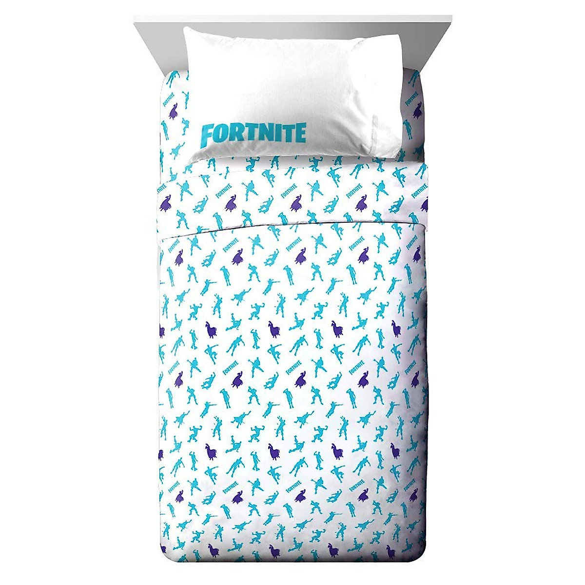 Jay Franco Fortnite Boogie Bomb 11-Piece Full Bedding Bundle- Includes Bed Set, Sheet Set
