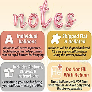 Bride To Be Letter Balloons - Big Rose Gold Bride To Be Banner In Cursive / Script Letters | Great For Bachelorette Party Decorations / Bridal Shower Decor | Bride To Be Foil Mylar Balloon