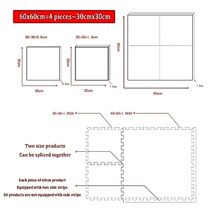 ALGFree Interlocking Tiles Foam Puzzle Mats Foam Puzzle Mat Infant Crawling Mat Splice Large Area Children's Room Gym Activity Pad Soft Floor Mats Interlocking Carpet Tiles, 2 Colour