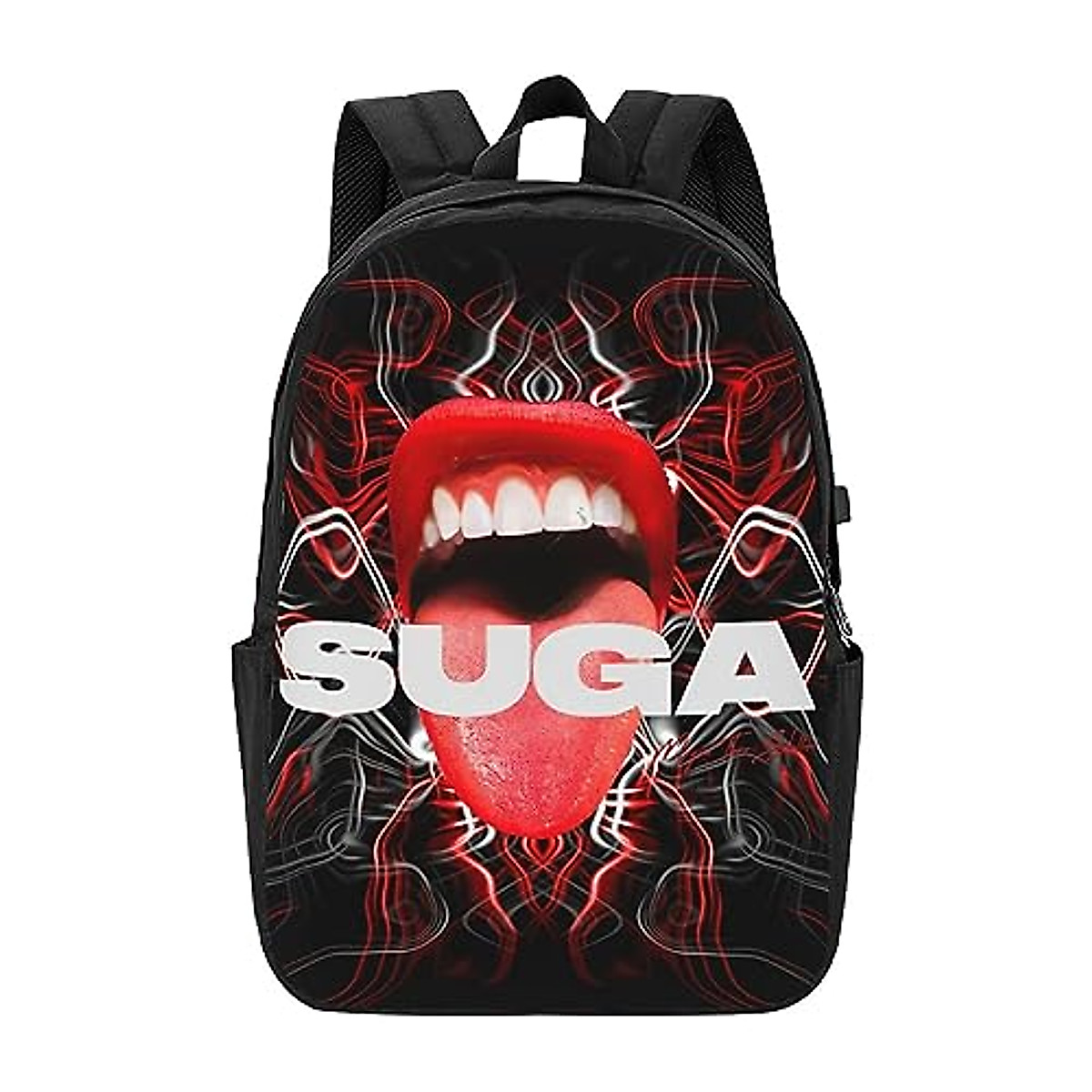 GADEKD Megan Singer Thee Rapper Stallion 17Inch Travel Laptop Backpack Durable Daypack with USB Charging Port Computer Bag Gifts for Men & Women