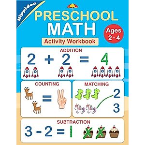 Preschool Math Workbook: Number Tracing, Addition and Subtraction math workbook for toddlers ages 2-4 and pre k