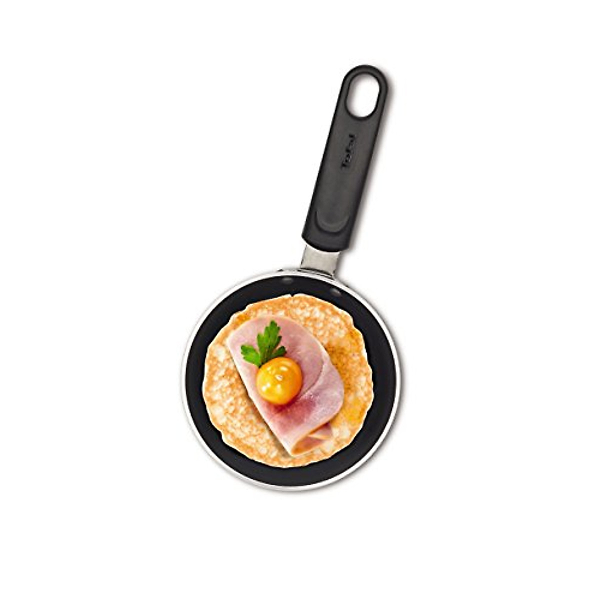 Tefal Ideal Mini One Egg Wonder Non-Stick Frying Pan, 12 cm, Non Induction, Black,package may vary