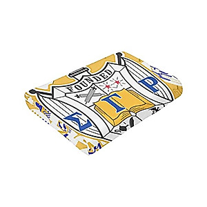 Kunsaww Sigma Gamma Rho Sorority Blanket for Women Flannel Throw Gift with 1922 Poodle and African American Design for Bedroom Sofa Decor,50"x40"
