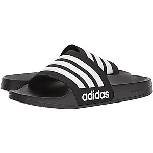 adidas Men's Adilette Shower Slides Black/White/White 11