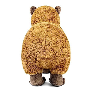 Frankiezhou Home Capybara Plush Toy - Lifelike Rodent 13” Capybara Stuffed Animals, Soft Wild Animals Crawling Capybara Unique Plushie Toys Model Dolls Collection for Kids
