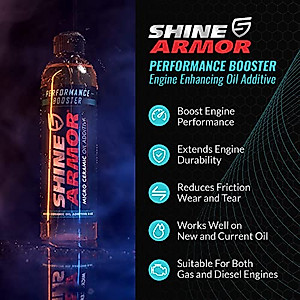 SHINE ARMOR Synthetic Engine Oil Treatment, Car Interior Cleaner & Leather Cleaner