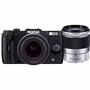 Pentax Q10 12.4 Mp Digital Camera - Black (Kit W 5-15mm Lens 15-45mm Lens)