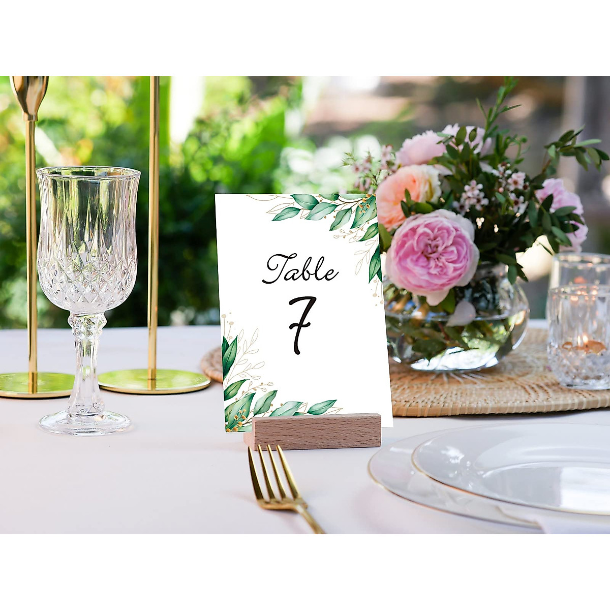 SICOHOME Wedding Table Numbers Cards 1-30 with Head Table Numbers Greenery Table Cards Double Sided Party Table Numbers for Wedding Reception Baby Shower Birthday Bridal Party Anniversary Banquets