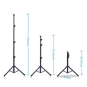 T-SIGN IPad Tripod Stand, Reinforced Foldable Floor Tablet Stand, Height Adjustable 360° Rotating Mount for All 7 to 12 Inches Tablets, Carrying Case, Phone Holder, Bluetooth Remote Control