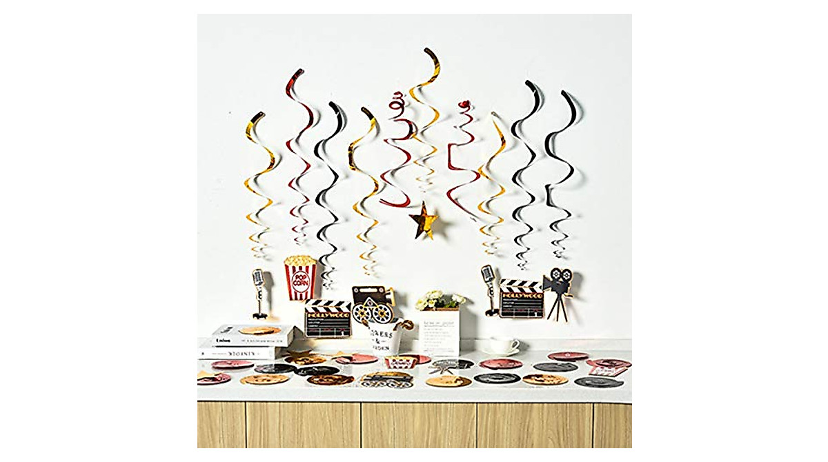 Movie Night Decorations - Hollywood-Theme Party Supplies 30pcs