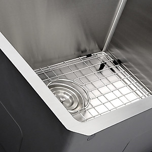 Nantucket Sinks SR2318 23-Inch Small Radius Rectangle Stainless Steel Undermount Kitchen Sink