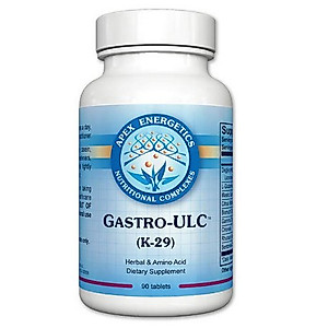 Apex Energetics Gastro-ULC 90ct (K-29) Supports The gastric mucosal Lining and intestinal Barrier with a Licorice-and L-glutamine-Based Formula incorporating Key flavonoids and phytonutrients