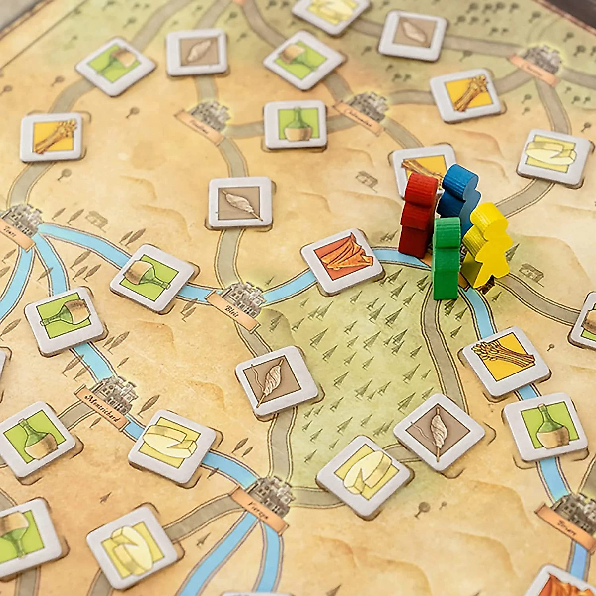 Capstone Games: Orleans, Strategy Board Game, Collect Tokens to Customize Your Strategy, Multiple Paths to Victory, 2 to 5 Players, Ages and 12 Up