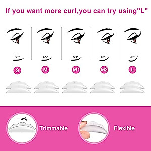 Bestauty Eyelash Lifting Set, Lash Lifting Kit Eyelash Curling Makeup Tools DIY Eyelash Extension Kit Lash Lift Kit Semi-Permanent Curling Suitable for Salon Home Use