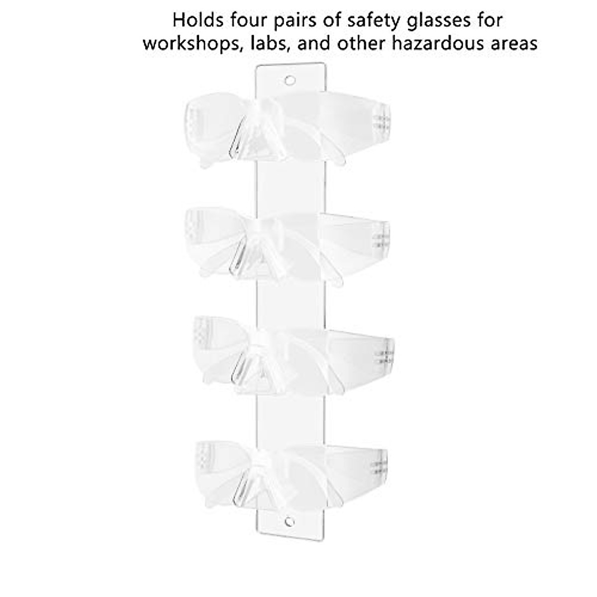 Marketing Holders Glasses Display 4 Pairs Holder with Hanging Hardware Retail Space Saver Organizer Storage Hanger Warehouses Wall Mount Eyeglasses Clear Acrylic Spectacles Safety Glass Labs