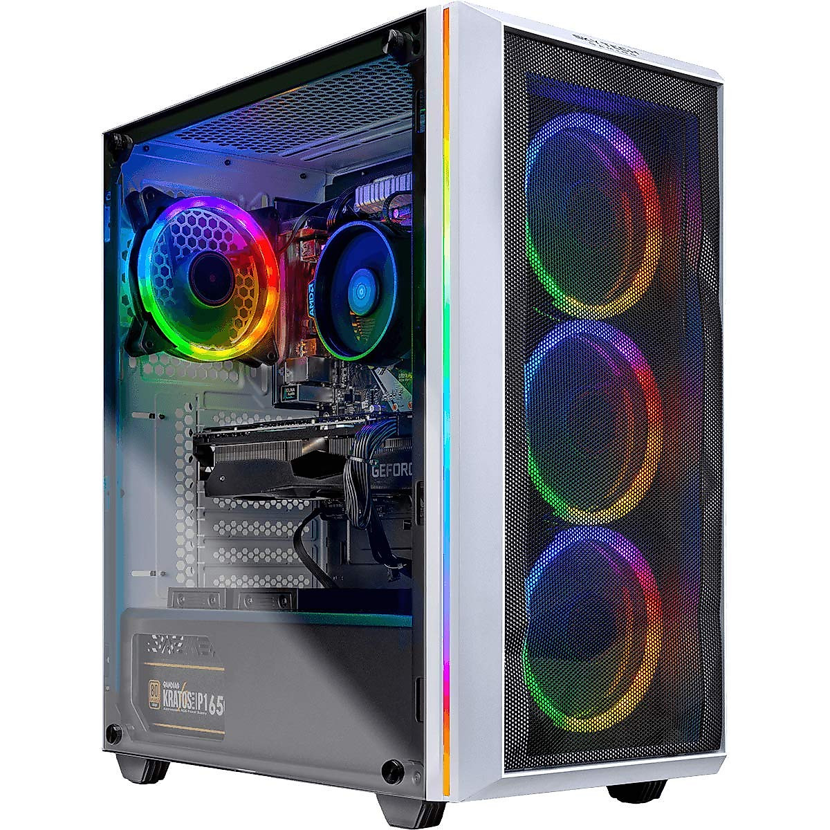 Skytech Chronos Gaming PC Desktop - AMD Ryzen 7 2700X, NVIDIA RTX 2070 Super 8GB, 16GB DDR4 (2X 8GB), 1TB SSD, 650 Watt Gold