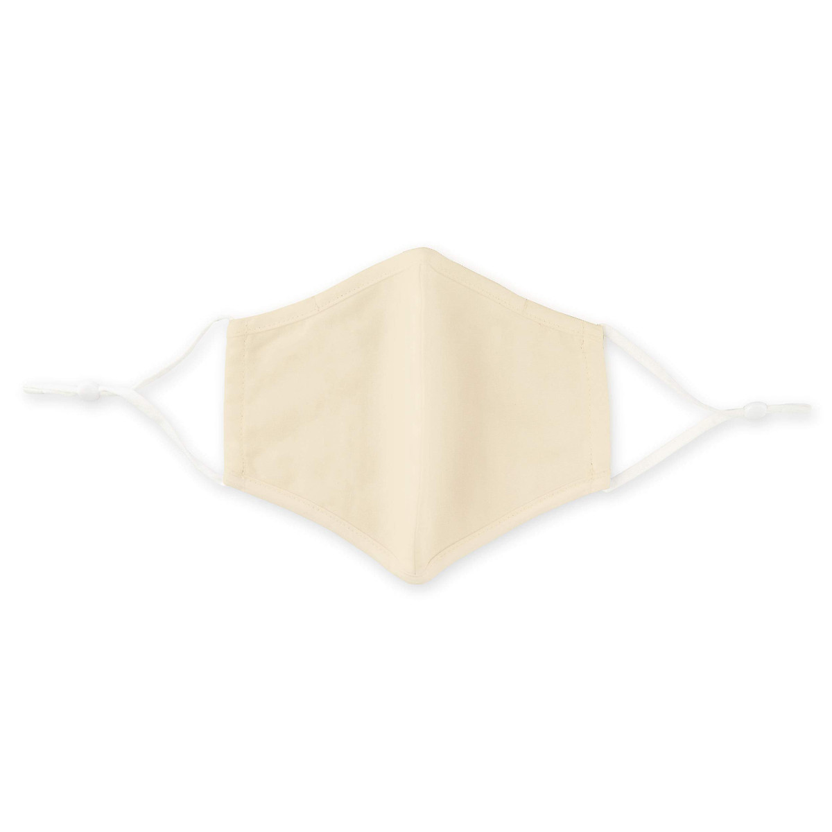 WEDDINGSTAR 3-Ply Adult Washable Cloth Face Mask Reusable and Adjustable with Filter Pocket - Ivory