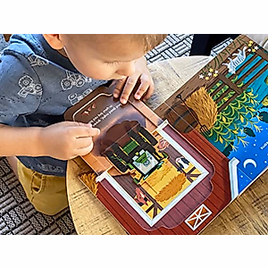 John Deere Kids Good Night Tractor on the Farm: Deluxe Lift-a-Flap & Pop-Up Surprise Board Book, Ages 2-6