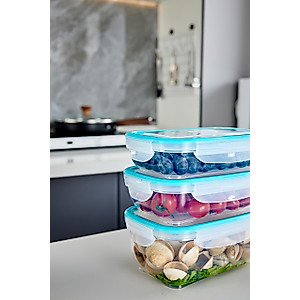 24 Airtight Food Storage Containers set, Freezer Safe, BPA-Free, Leakproof and Microwave/Dishwasher Safe Plastic Pantry Kitchen and Meal Prep Containers, Ideal for Lunch, Leftovers and Kitchen Storage
