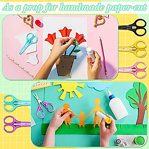 72 Pcs Embroidery Scissors Set Small Craft Scissors for School Kids Lightweight Detail Stainless Steel Scissor with Protective Cover Straight Tip for DIY Sewing Student Office Teacher Art Supplies