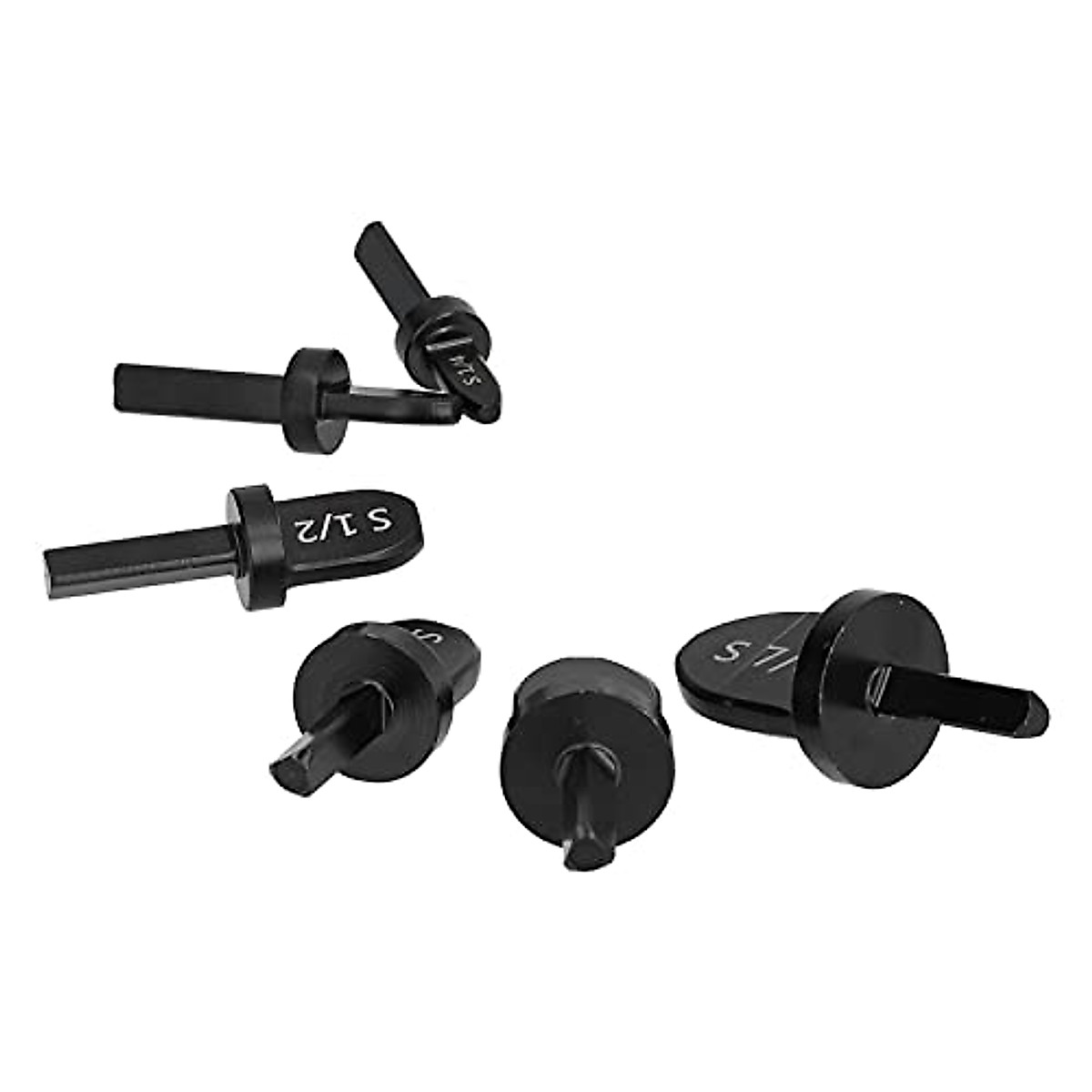 6Pcs Copper Pipe Swaging Tool Drill Bits,Professional Manual Flaring Tool Drill Bit Set 1/4 3/8 1/2 5/8 3/4 7/8